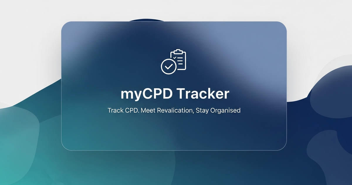 myCPD Tracker | Online CPD Log for UK Healthcare Professionals